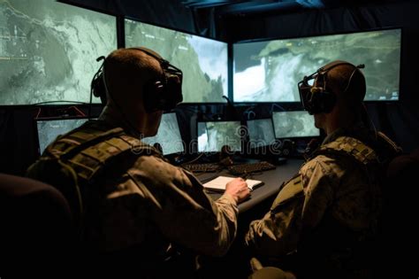 Virtual Reality Simulation Of Battlefield With Soldiers In Combat