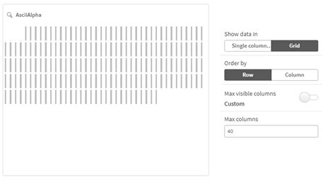 Grid Mode Order By Rows Large Custom Max Visible Columns Can Make As