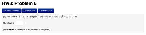 solved hw8 problem 6 previous problem problem list next