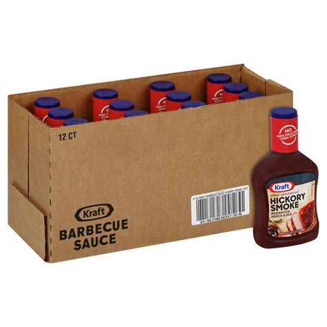 Kraft The Kraft Heinz Company Kraft Hickory Barbecue Sauce 175 Ounce Bottle 12 Bottles Per