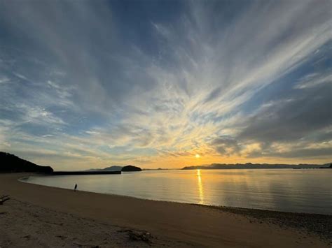 不知火海の夕景 松ヶ崎にて 野坂屋旅館