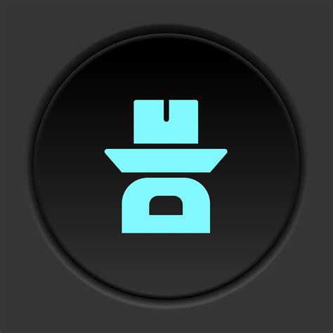 Dark Button Icon Mass Production Weight Button Banner Round Badge Interface For Application