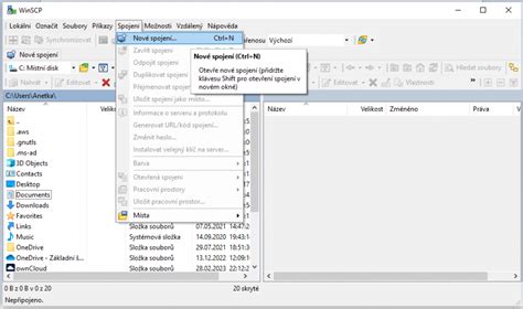 Winscp Oddělení Datových úložišť Cesnet