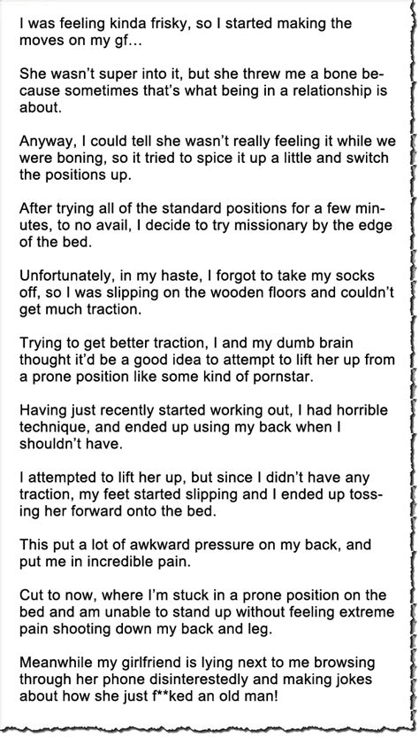 Ever Tweaked Your Back During Sex Daily Medical Discoveries