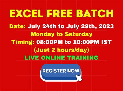 Advanced Excel Training Free Batch Gineesoft Solutions