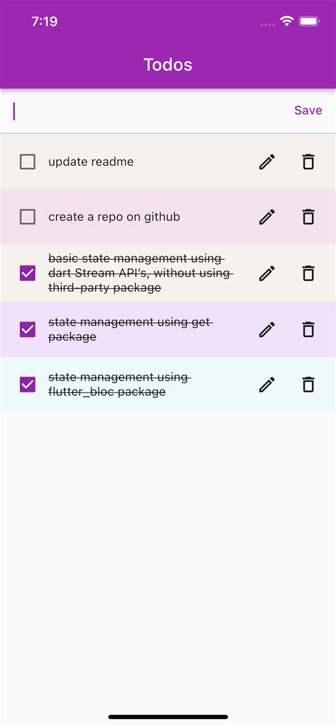 Github Vemarav Flutter Todo Todo App Contains Same Ui And Different State Management