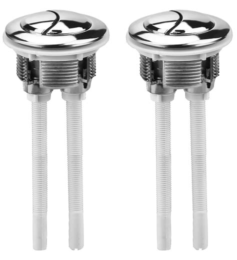 Buy 2 Pack 38mm Toilet Flush Button Replacement Toilet Dual Flush Push Button Flushing Dual Rod