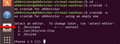 Scheduling Task With Crontab Linux