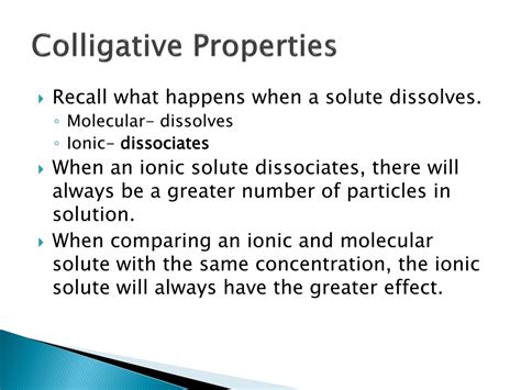 Ppt Colligative Properties In Solutions Powerpoint Presentation Free