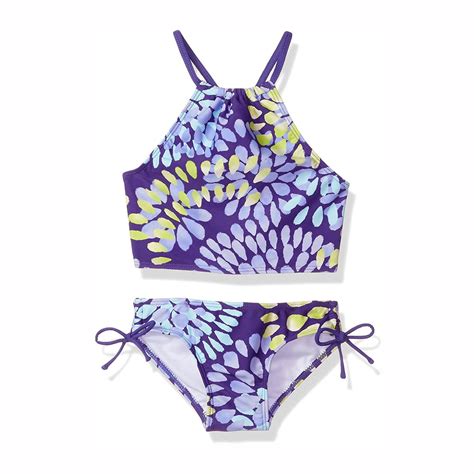 Taiaojing Outfits Swimsuit Daisy Tankini Halter Sport Girls Beach 2