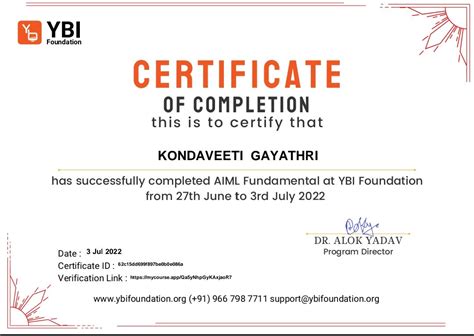 Gayathri Kondaveeti On Linkedin Aiml Ybi Learning Internship