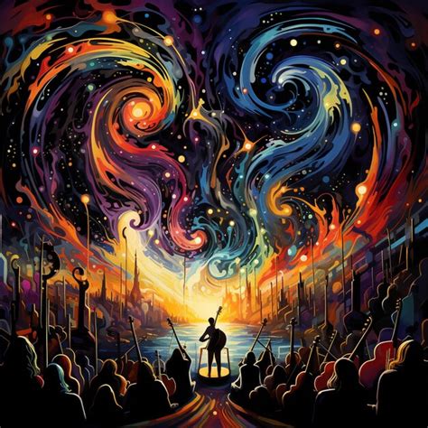 Premium Ai Image Surreal Symphony A Visual Symphony Of Colors And Shapes