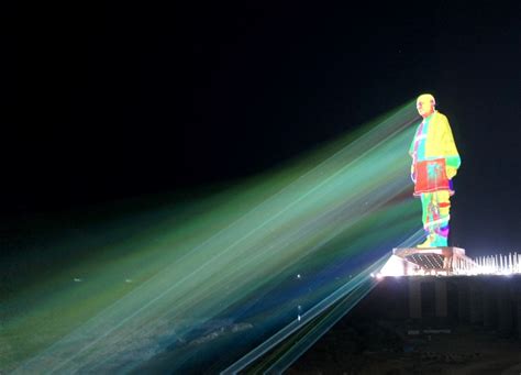 Statue Of Unity Projection Mapping On Worlds Largest Statue Live