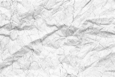 흰색 구겨진 종이 질감 프리미엄 사진