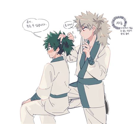 Midoriya Izuku And Bakugou Katsuki Boku No Hero Academia Drawn By Nimon Danbooru