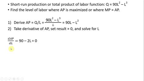 Average Product Of Labor
