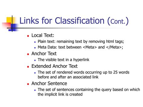 Ppt A Comparison Of Implicit And Explicit Links For Web Page Classification Powerpoint