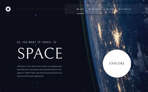 Frontend Mentor Space Tourism Website With Nextjs And Tailwindcss Coding Challenge Solution