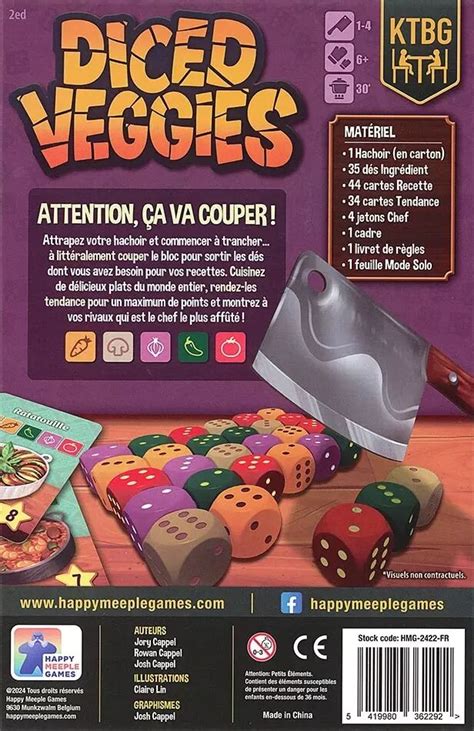 Diced Veggies Jeu De Société