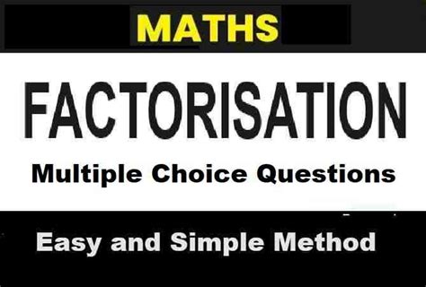 Factorisation Class 9 Rs Aggarwal Mcqs Goyal Brothers Icse Maths Solutions Icsehelp