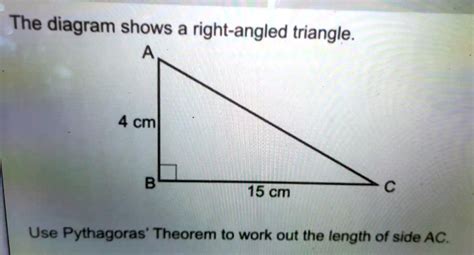 Solved The Diagram Shows A Right Angled Triangle A Cm Cm C Use