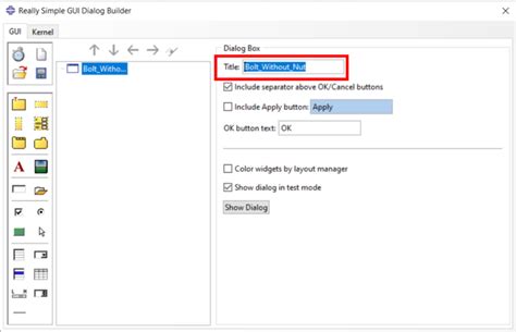 Rsg Dialog Builder In Abaquscae Generation Of Screws Plm Blog