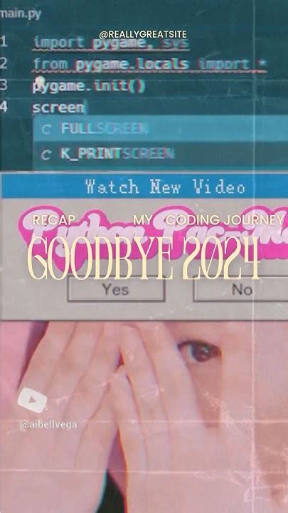Goodbye 2024 Coding Aibellvega Python Programming Youtube