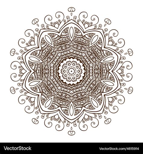 Vintage Circular Pattern Of Indian Royalty Free Vector Image