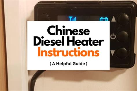 Chinese Diesel Heater Instructions A Helpful Guide