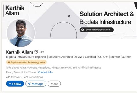 Dr Karthik Allam On Linkedin Linkedintopvoice Informationtechnology 10 Comments