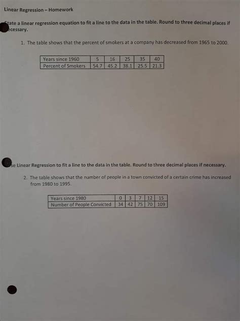 Solved Linear Regression Homework State A Linear