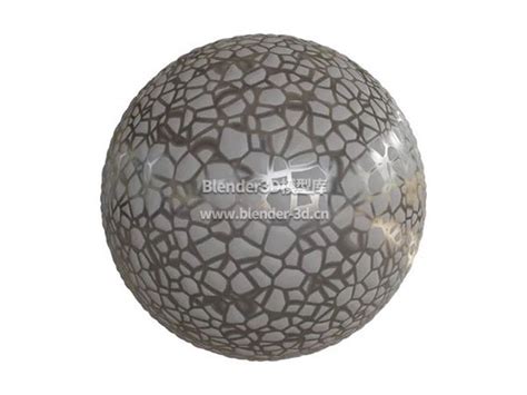 Pbr装饰性碎片玻璃贴图 Blender材质球纹理贴图模型下载 Blender3d模型库