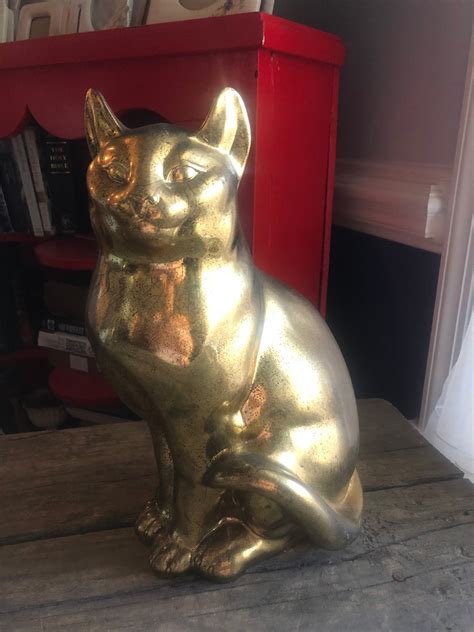 Golden Cat Statue
