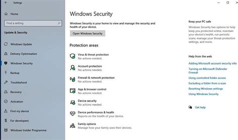 Windows Defender Security System Not Showing Exclusions Windows 10 Forums