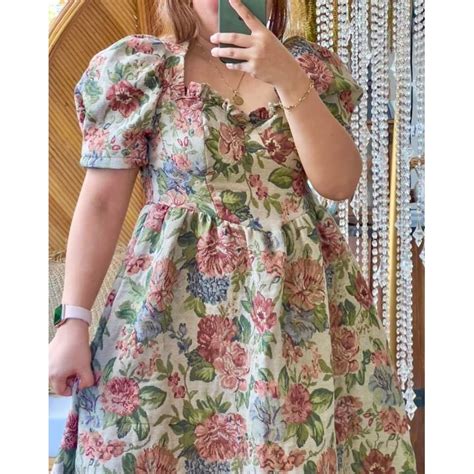 Plus Size Floral Dress Xl 2xl Shopee Philippines