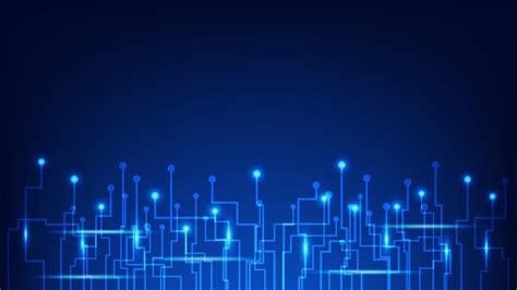 Premium Vector Hi Tech Digital Circuit Board Ai Pad And Electrical Lines Connected On Blue