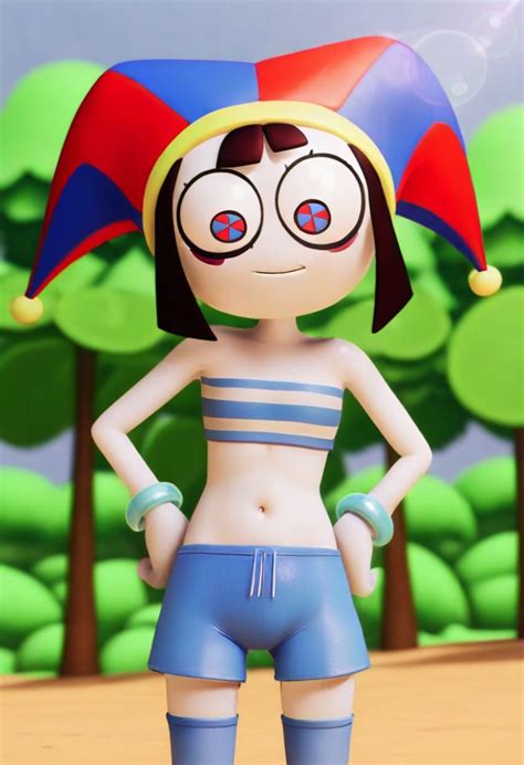 Pomni Swimsuit The Amazing Digital Circus Illustrious｜modelo De