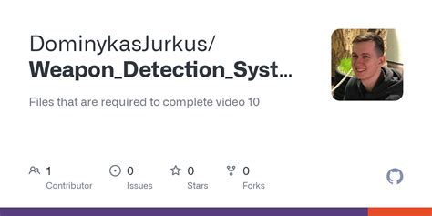 Github Dominykasjurkus Weapon Detection System Video 10 Files That