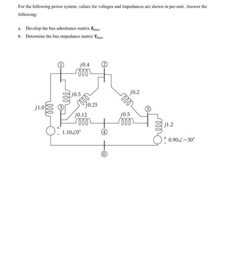Solved For The Following Power System Values For Voltages
