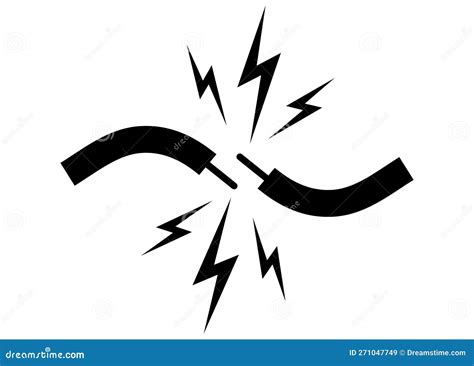 Short Circuit Warning Vector Sign 273595477