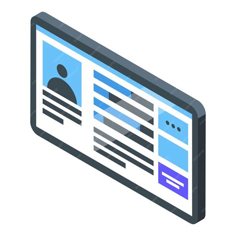 Premium Vector Digital Id Card Displaying Personal Information On White Background