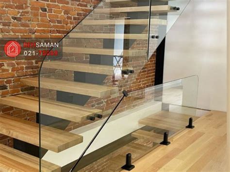نرده شیشه‌ای راه‌پله لیست قیمت نرده شیشه ای راه پله بهسامان انرژی