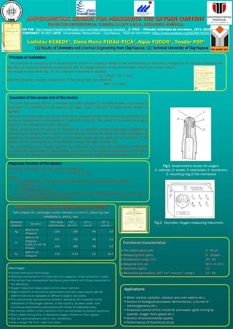 Pdf Amperometric Sensor For Measuring The Oxygen Content