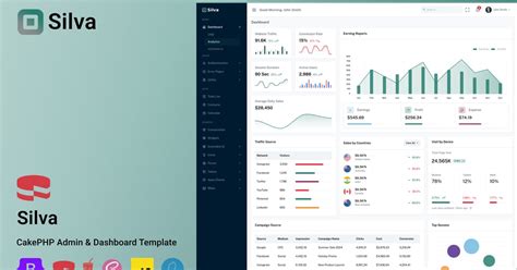 Silva Cakephp Admin Dashboard Template Admin Templates Ft Admin