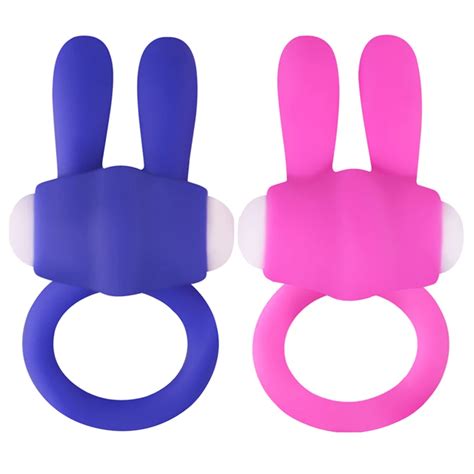 Mini Adult Sex Toy Penis Ring Vibrating Rabbit Cock Ring Silicone For Women Men In Penis Rings