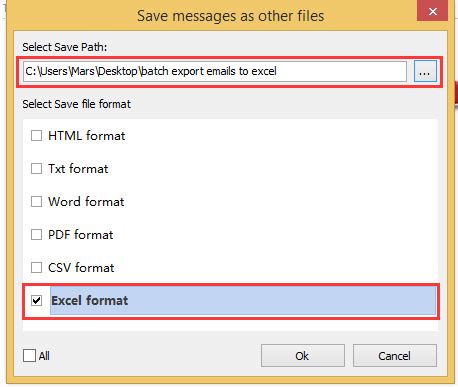 How To Export One Or Multiple Emails To Excel File In Outlook