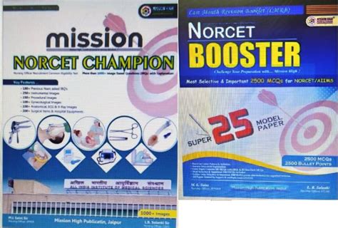 Mission Norcet Booster 25 Mock Test Norcet Champion 1000 Ibqs For