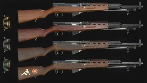 3d Model Sks Type 56 Carbine Vr Ar Low Poly Cgtrader