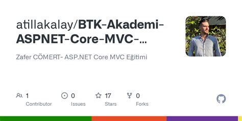 Github Atillakalaybtk Akademi Aspnet Core Mvc Egitimi Zafer CÖmert Aspnet Core Mvc Eğitimi