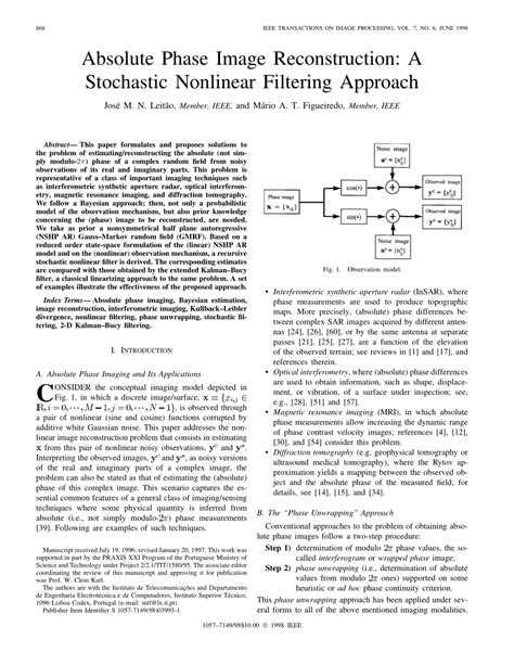 Pdf Absolute Phase Image Reconstruction A Stochastic Nonlinear